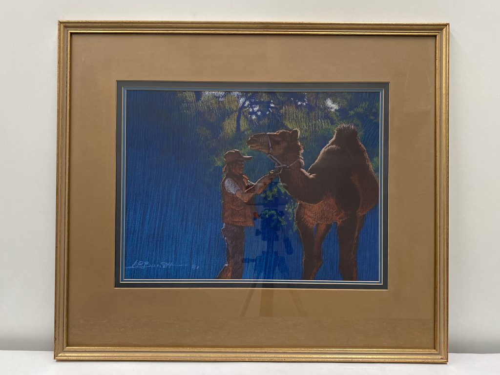 “Camel Driver” Pastel Painting By Clarke Barrett | The McCorry Collection